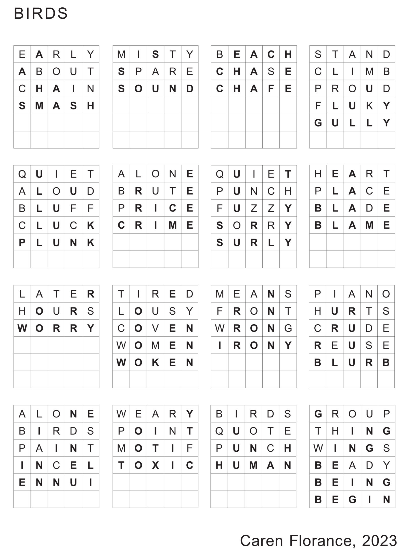 visual poetry/text art activity – carenflorance.com
